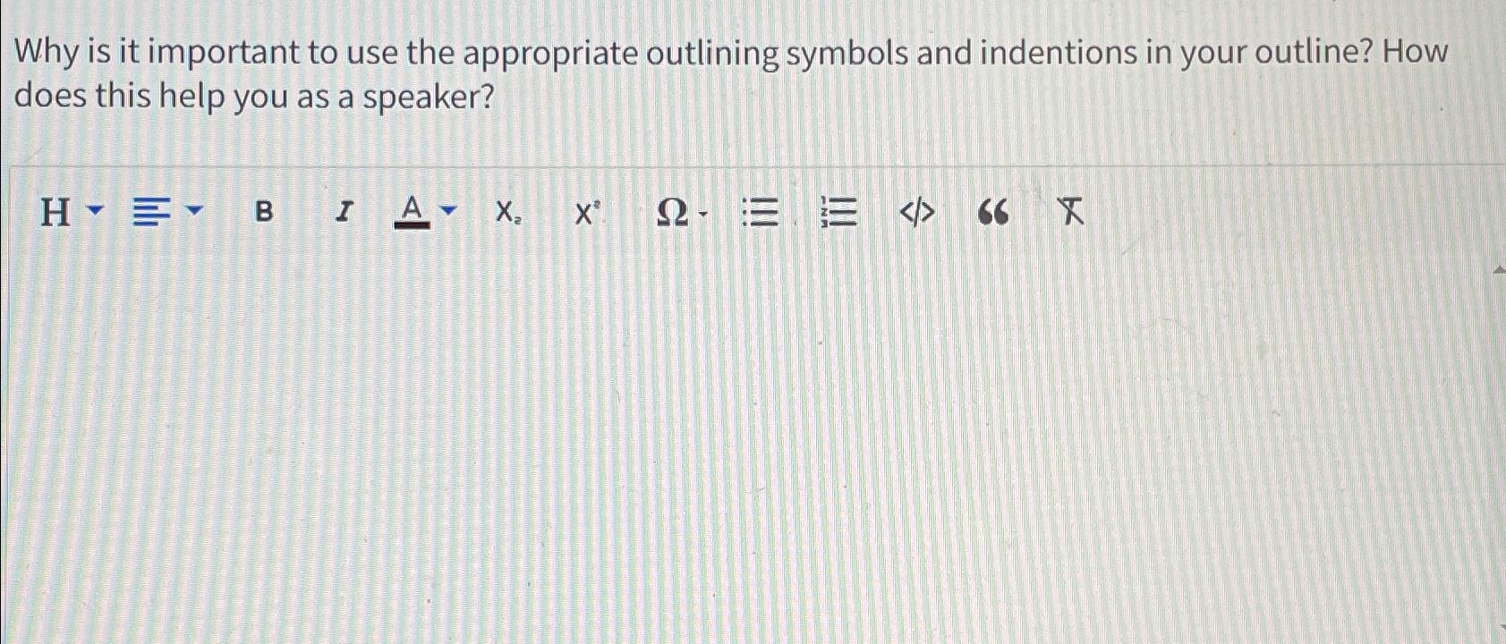 Solved Why is it important to use the appropriate outlining | Chegg.com Solved Why is it important to use the appropriate outlining | Chegg.com