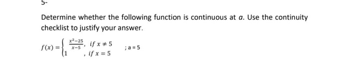 Solved Determine Whether The Following Function Is
