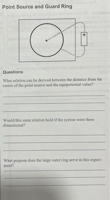 Solved Point Source and Guard Ring Questions What relation | Chegg.com