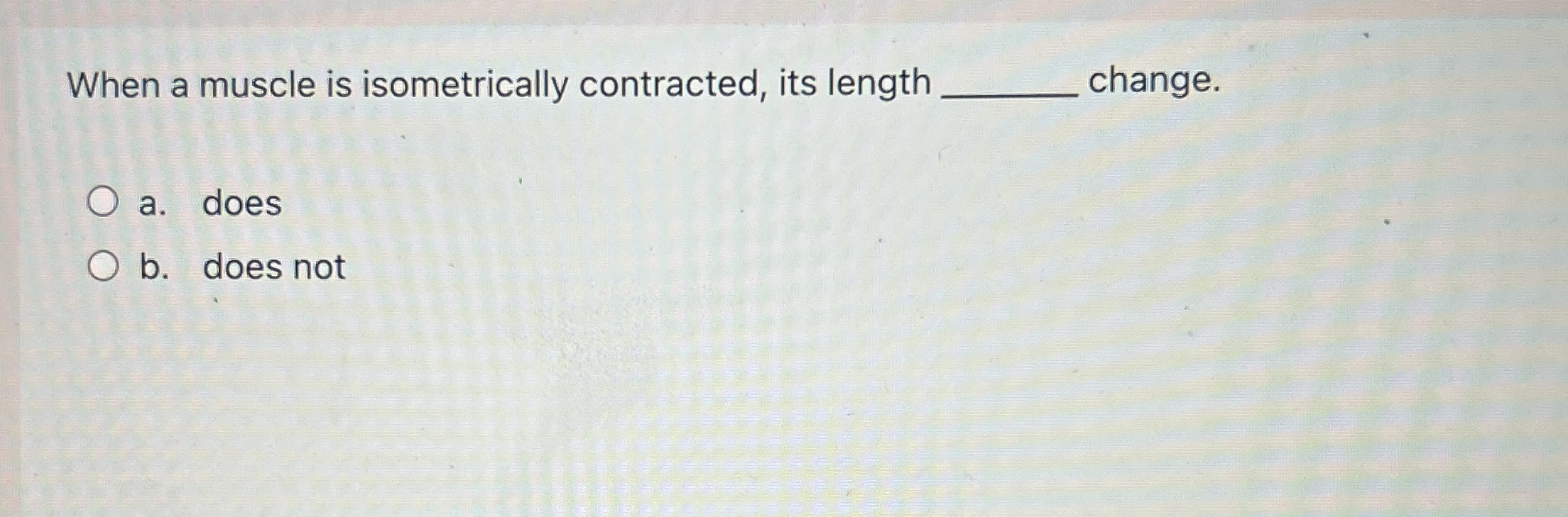 Solved When a muscle is isometrically contracted, its | Chegg.com