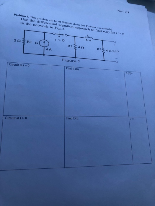 Solved Use the differential equation approach to find Vo(t) | Chegg.com