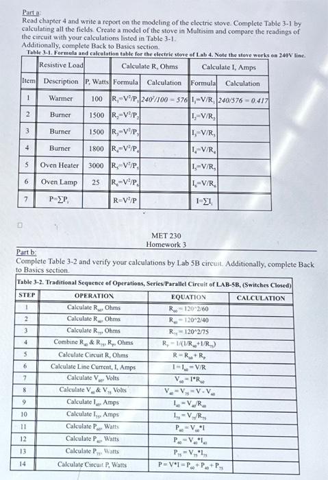 Part a: Read chapter 4 and write a report on the | Chegg.com