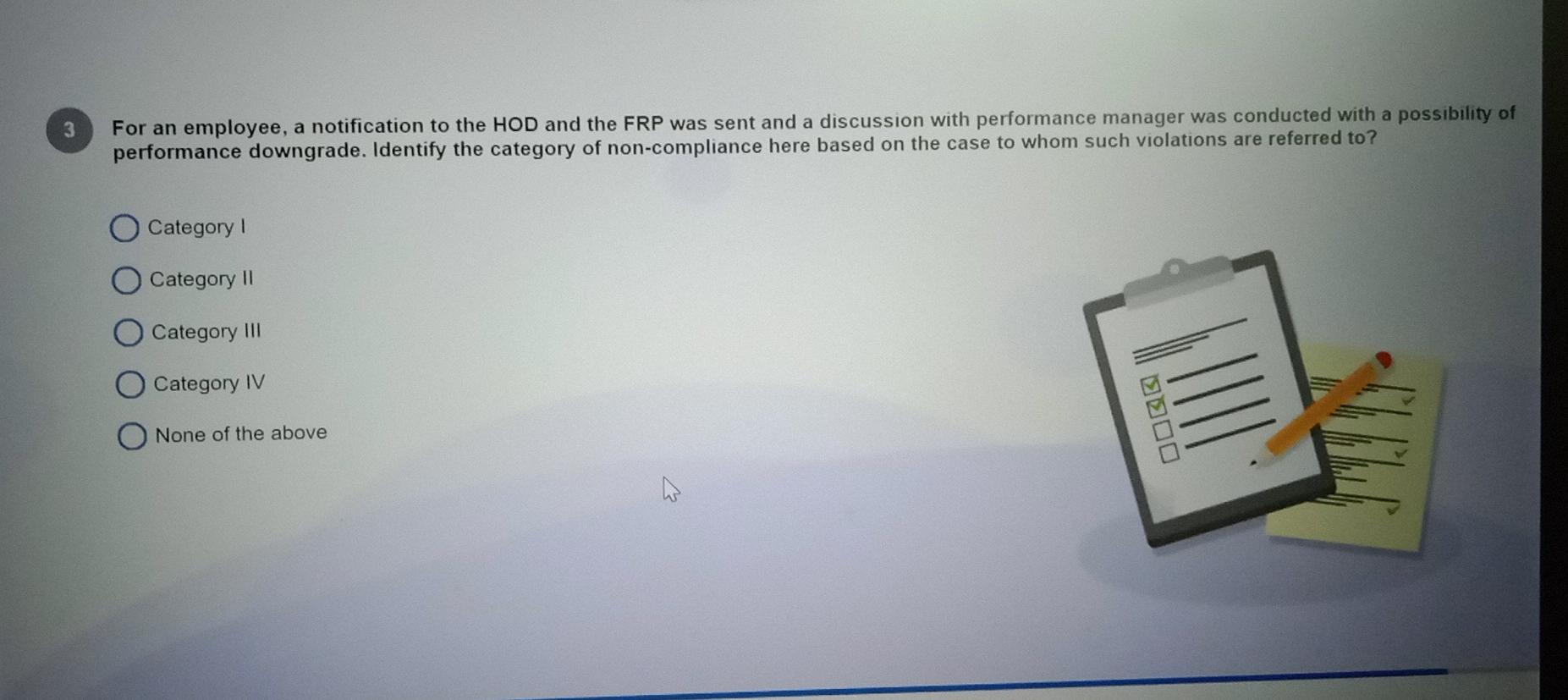 For an employee, a notification to the HOD and the | Chegg.com