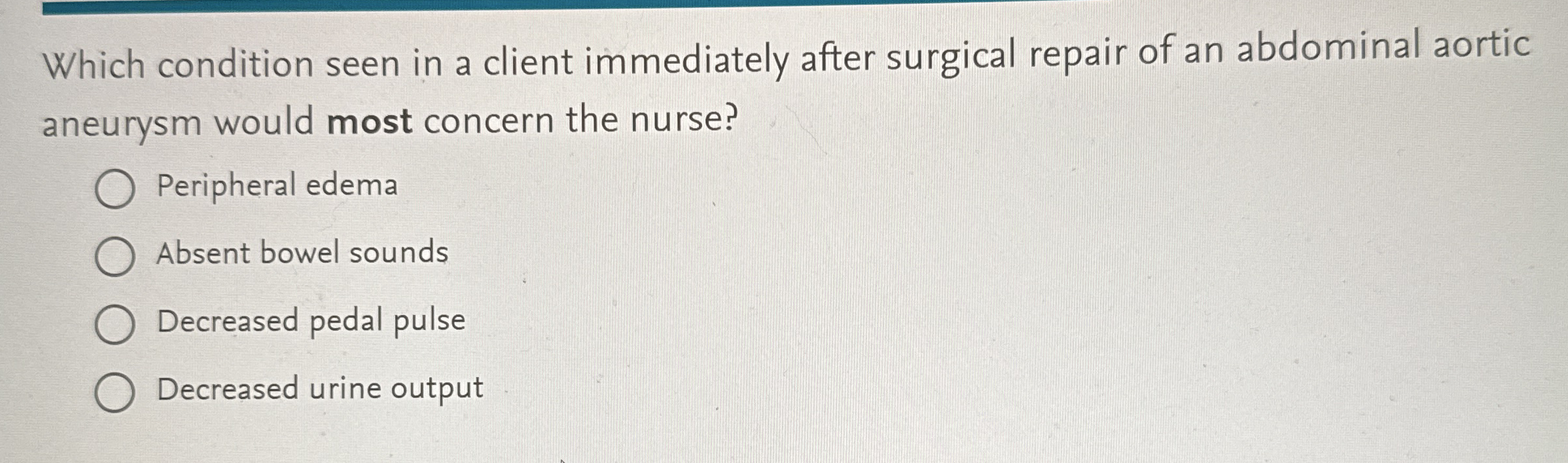Solved Which condition seen in a client immediately after | Chegg.com