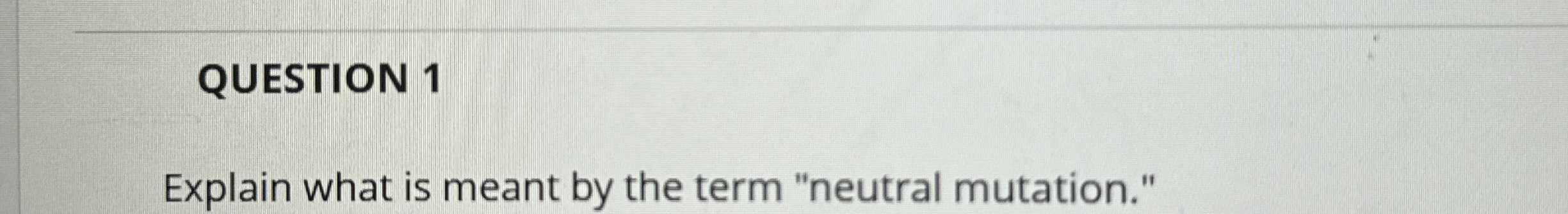 Solved QUESTION 1Explain what is meant by the term "neutral | Chegg.com