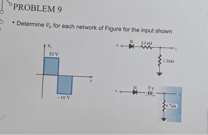Solved - Determine V0 for each network of Figure for the | Chegg.com