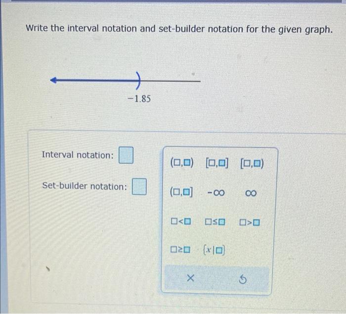 Solved Write the interval notation and set-builder notation | Chegg.com