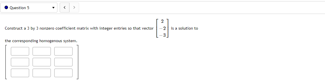 Solved Construct A 3 ﻿by 3 ﻿nonzero Coefficient Matrix With 