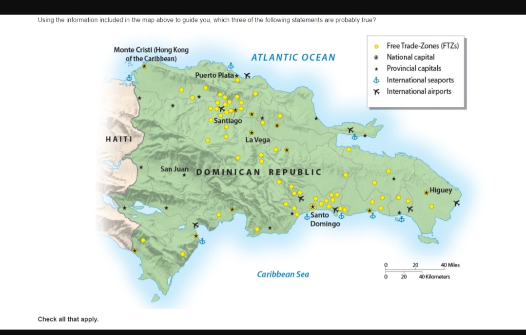 Solved Using the information included in the map above to | Chegg.com