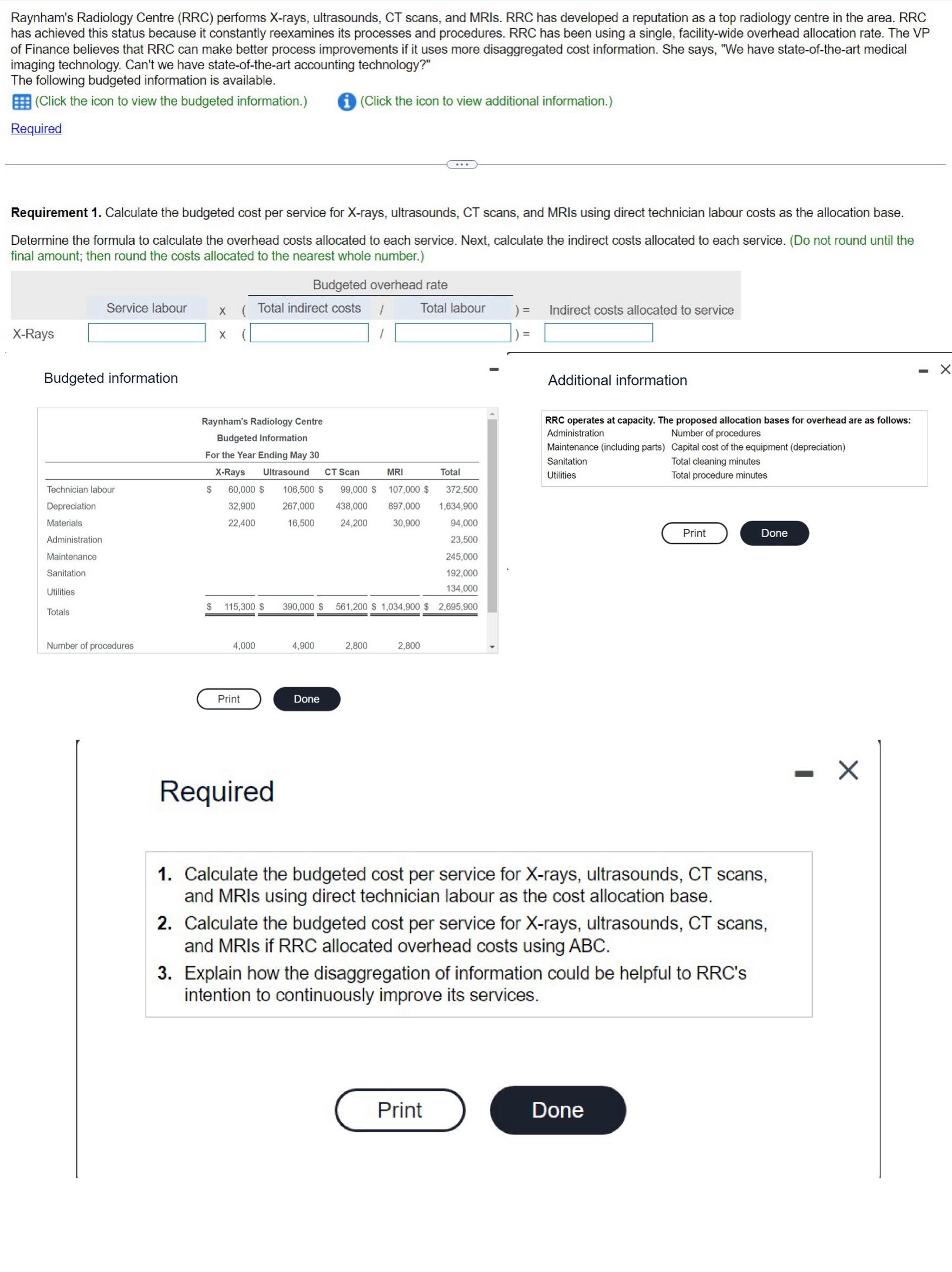 Please provide a solution to the table attached, | Chegg.com