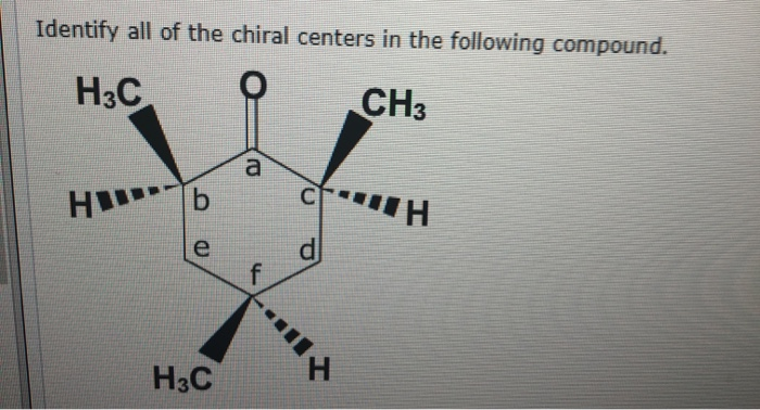 Solved Identify all of the chiral centers in the following | Chegg.com