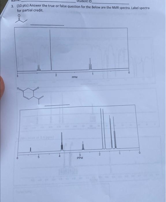 Solved 3. (10 pts) Answer the true or false question for the | Chegg.com