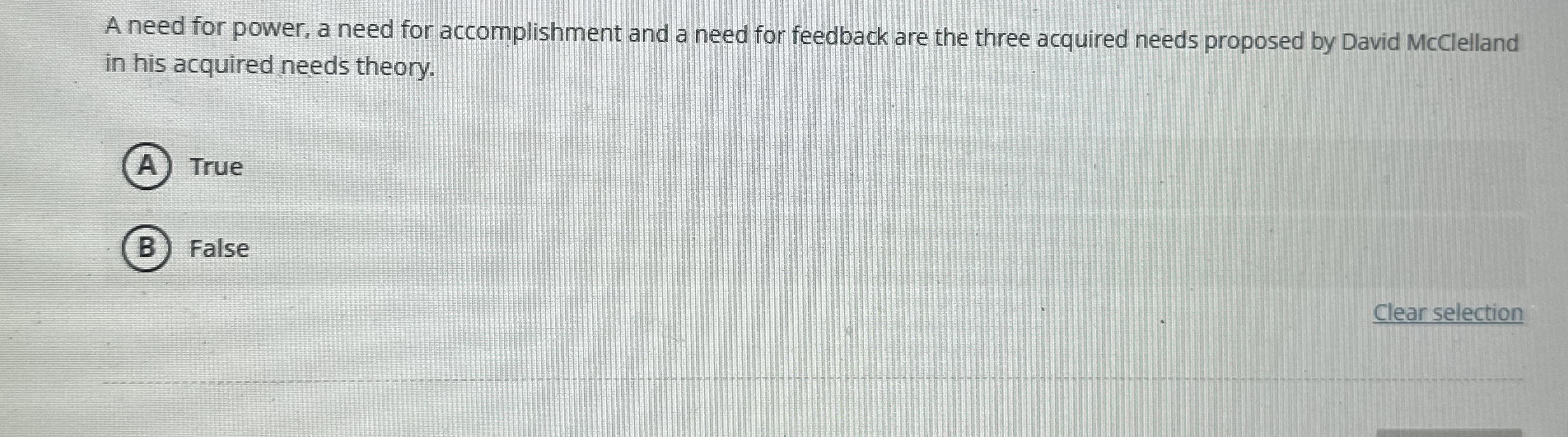 Solved A need for power, a need for accomplishment and a | Chegg.com