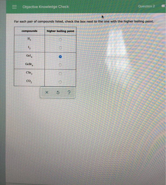 Solved = Objective Knowledge Check Question 2 For each pair | Chegg.com