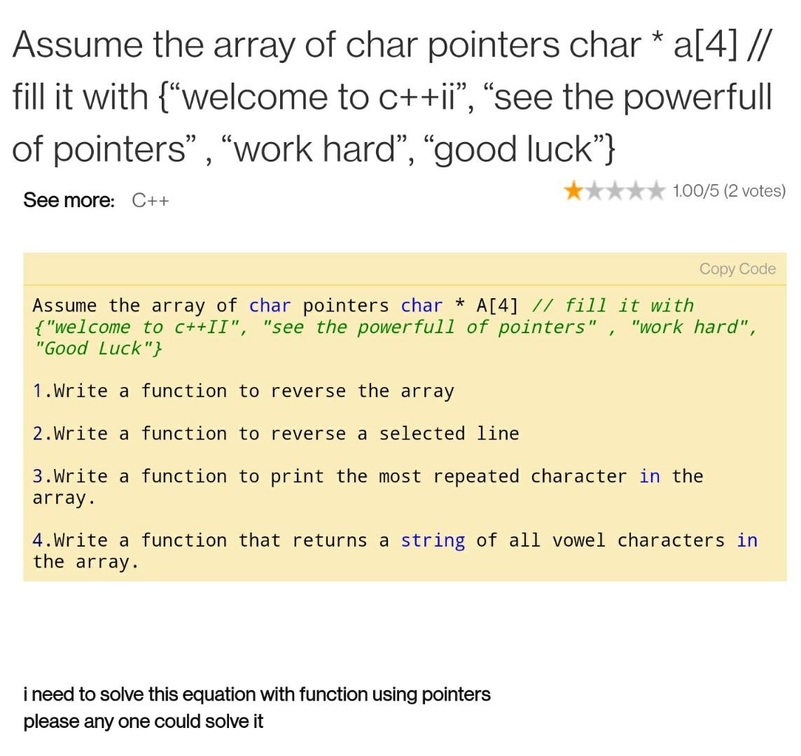solved-assume-the-array-of-char-pointers-char-a-4-fill-chegg