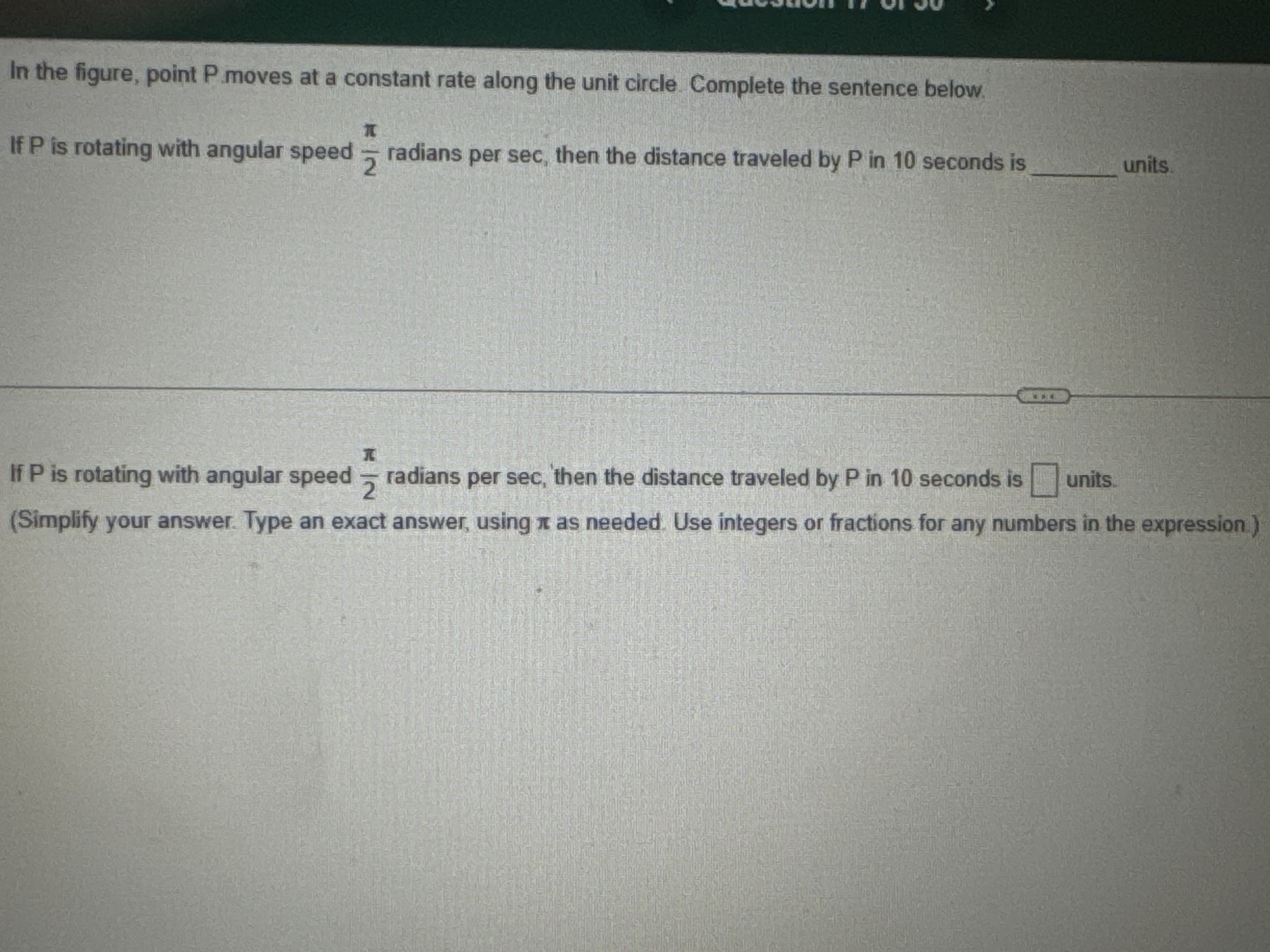 Solved In the figure, point P ﻿moves at a constant rate | Chegg.com