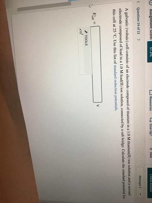 Solved Assignment Score: 51 Resources Lx Give Up? Hint Check | Chegg.com