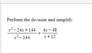 Solved Perform the division and | Chegg.com