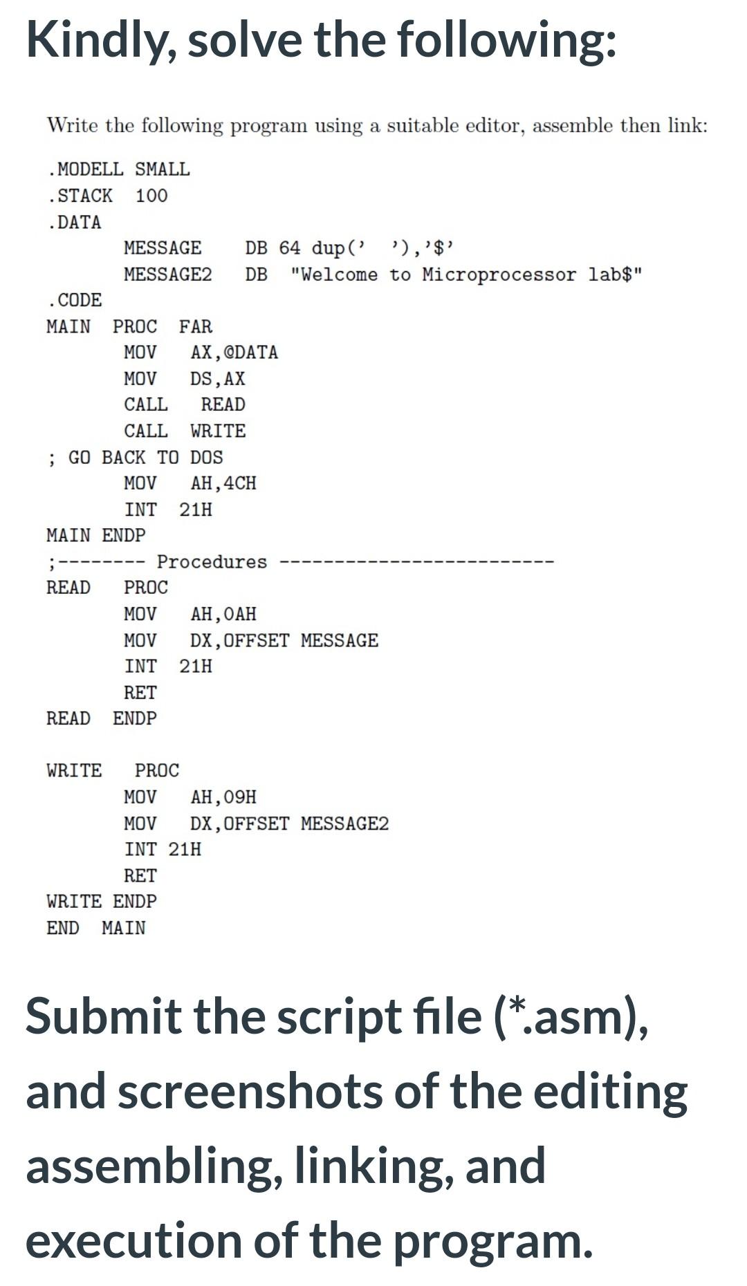 Solved TASM 1.4 should only be used for the first | Chegg.com