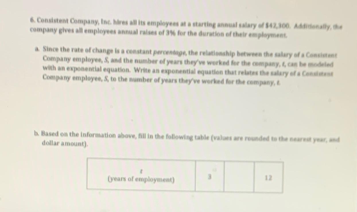 Solved Consistent Company, Inc. hires all its employees at a | Chegg.com