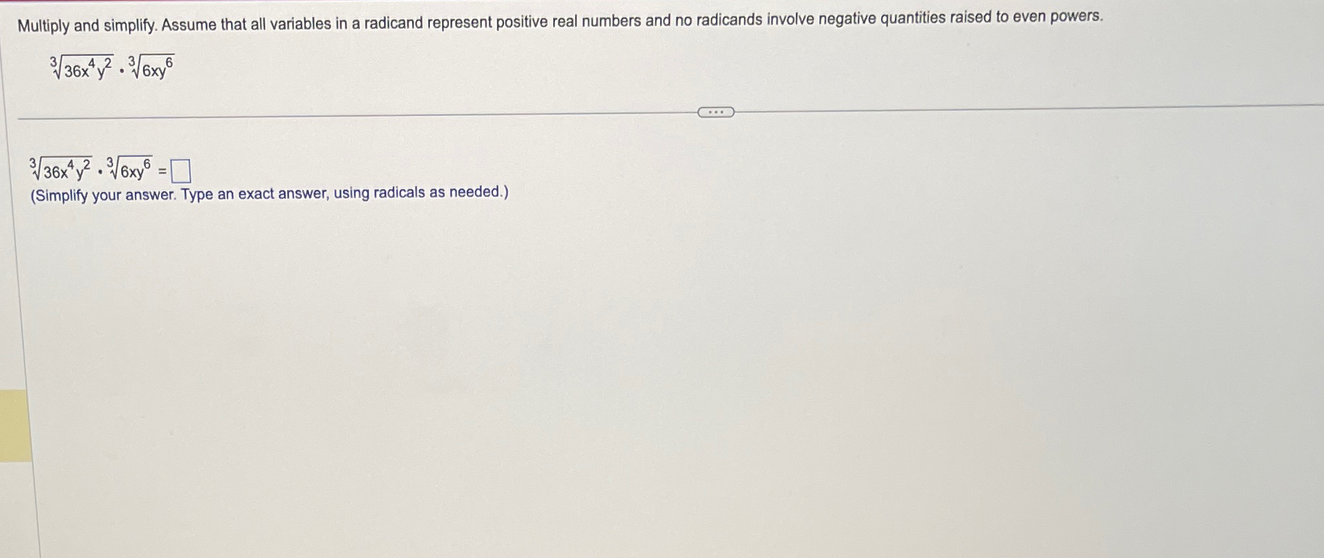 Solved Multiply and simplify. Assume that all variables in a | Chegg.com
