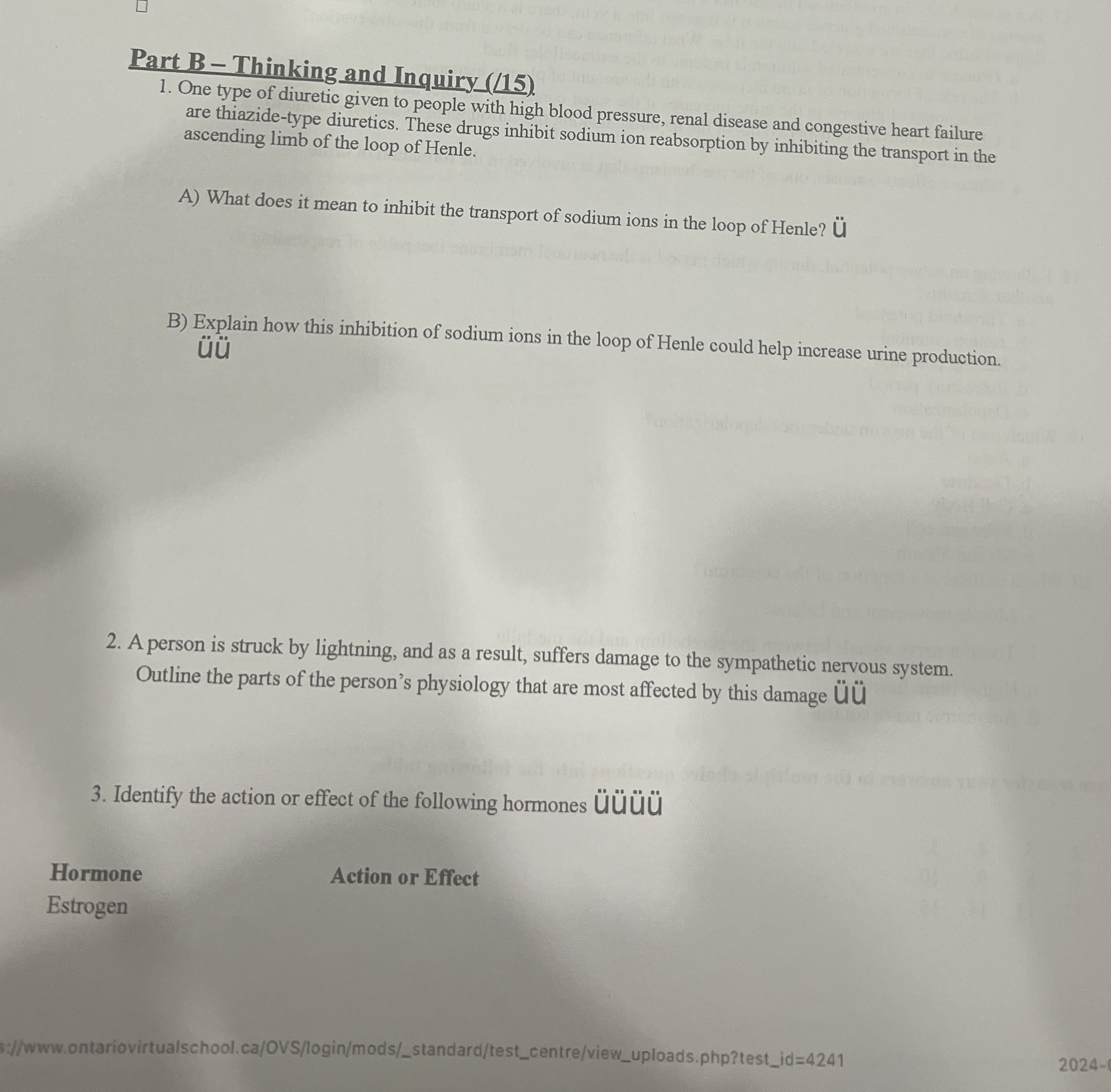 Solved Part B - ﻿Thinking and Inquiry_(115).One type of | Chegg.com