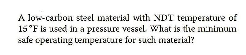 Solved A low-carbon steel material with NDT temperature of | Chegg.com