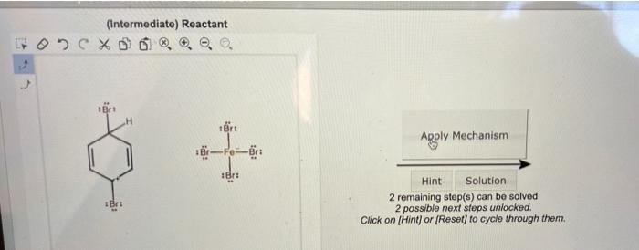Solved (Intermediate) Reactant OCXD ter Apply Mechanism --- | Chegg.com