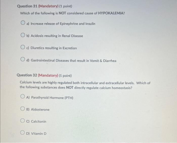 Solved uestion 29 (Mandatory) (2 points) The histopathology | Chegg.com