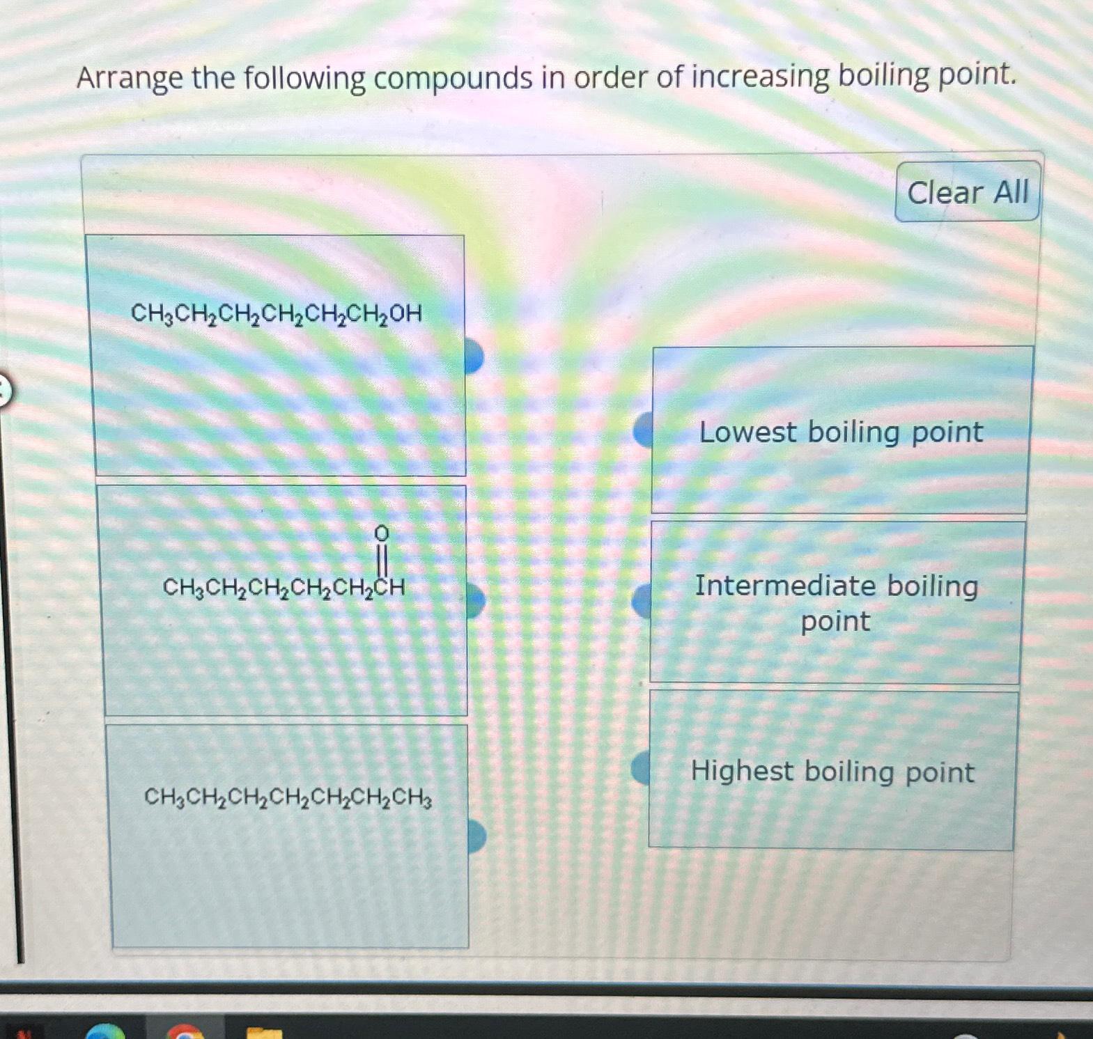 Solved Arrange the following compounds in order of | Chegg.com