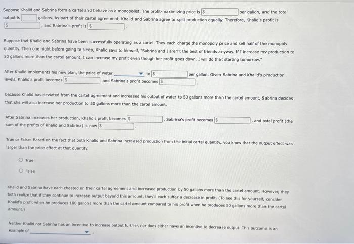 3. Breakdown of a cartel agreement Consider a town in | Chegg.com