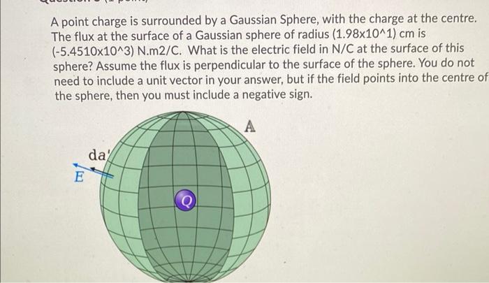 Solved A point charge is surrounded by a Gaussian Sphere, | Chegg.com