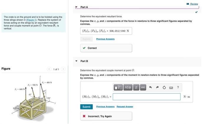 The crate is on the ground and is to be hoisted using | Chegg.com