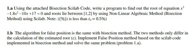 PSEUDOCODE FUNCTION Bisect(xl, xu, es, imax) | Chegg.com