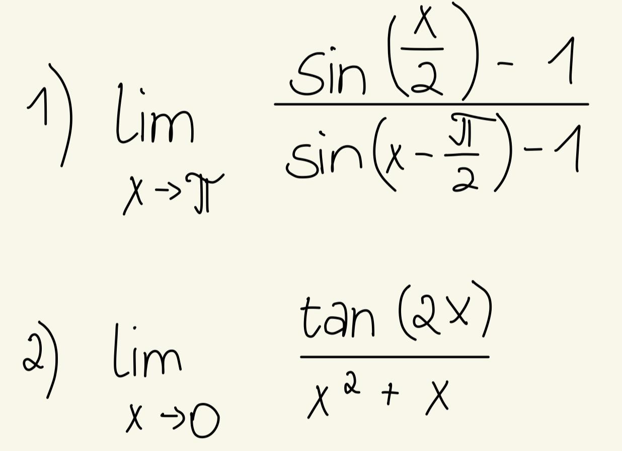 Solved Determine the following limit values: | Chegg.com