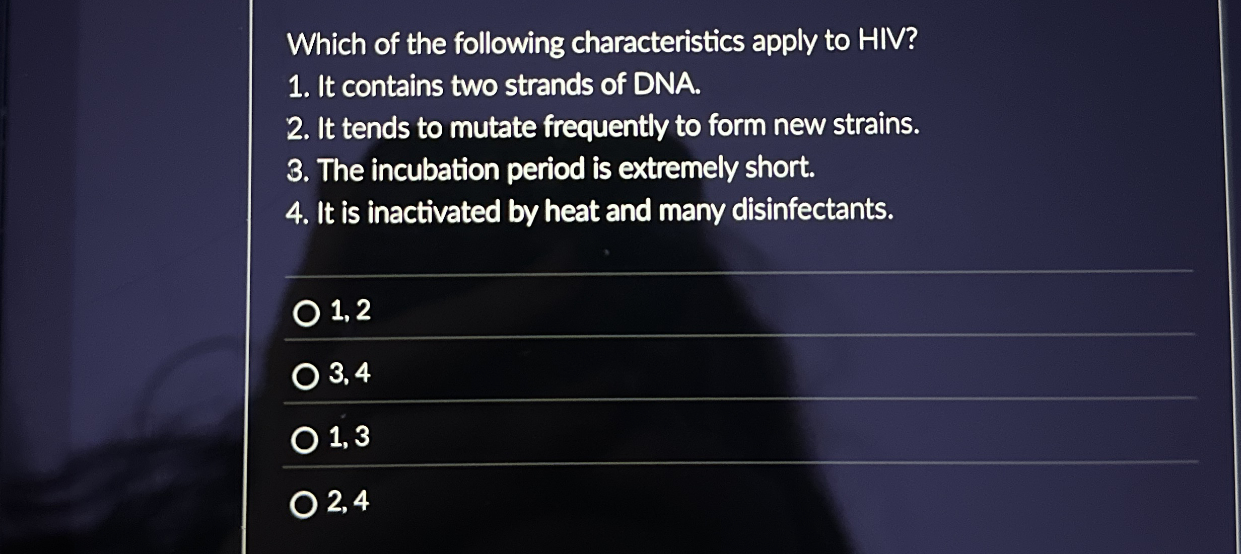 Solved Which of the following characteristics apply to | Chegg.com