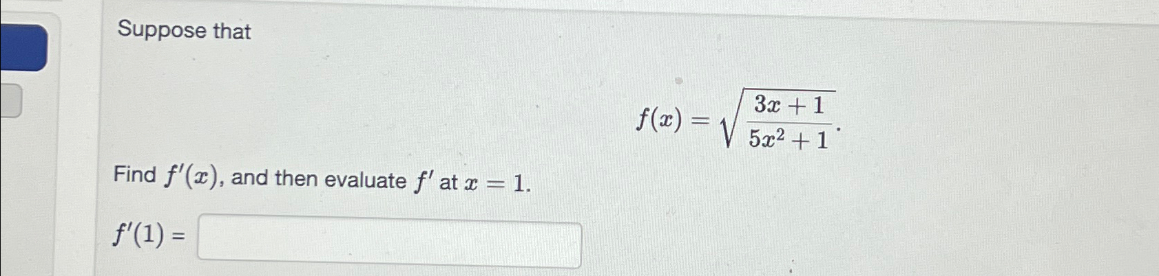 Solved Suppose Thatf X 3x 15x2 12 Find F X ﻿and Then