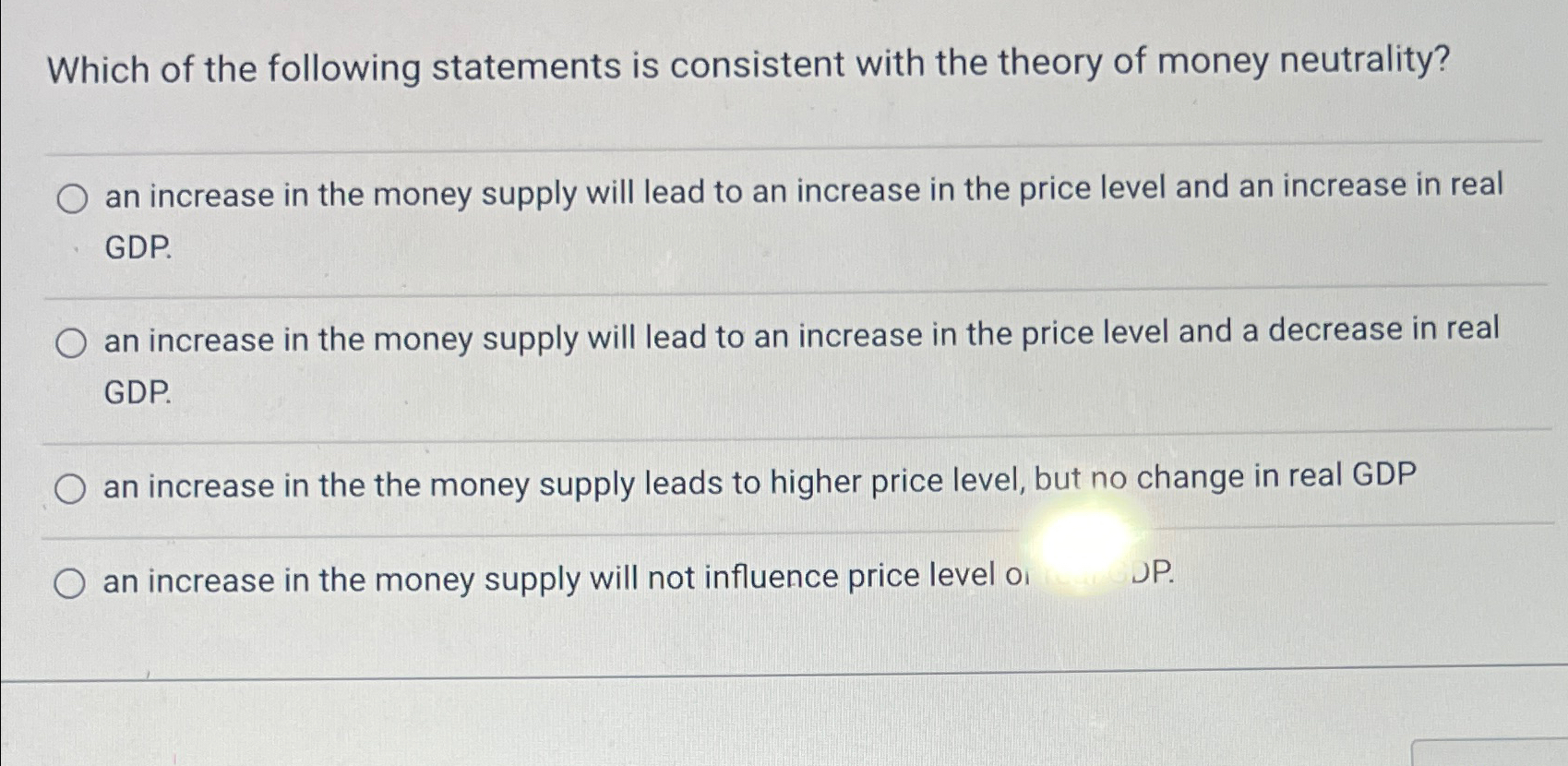 Solved Which of the following statements is consistent with | Chegg.com