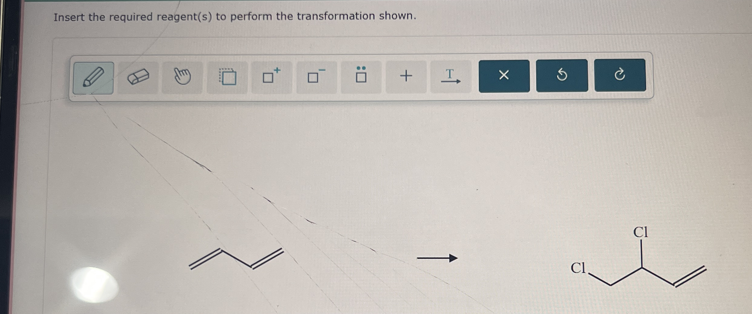 Solved Insert the required reagent(s) ﻿to perform the | Chegg.com
