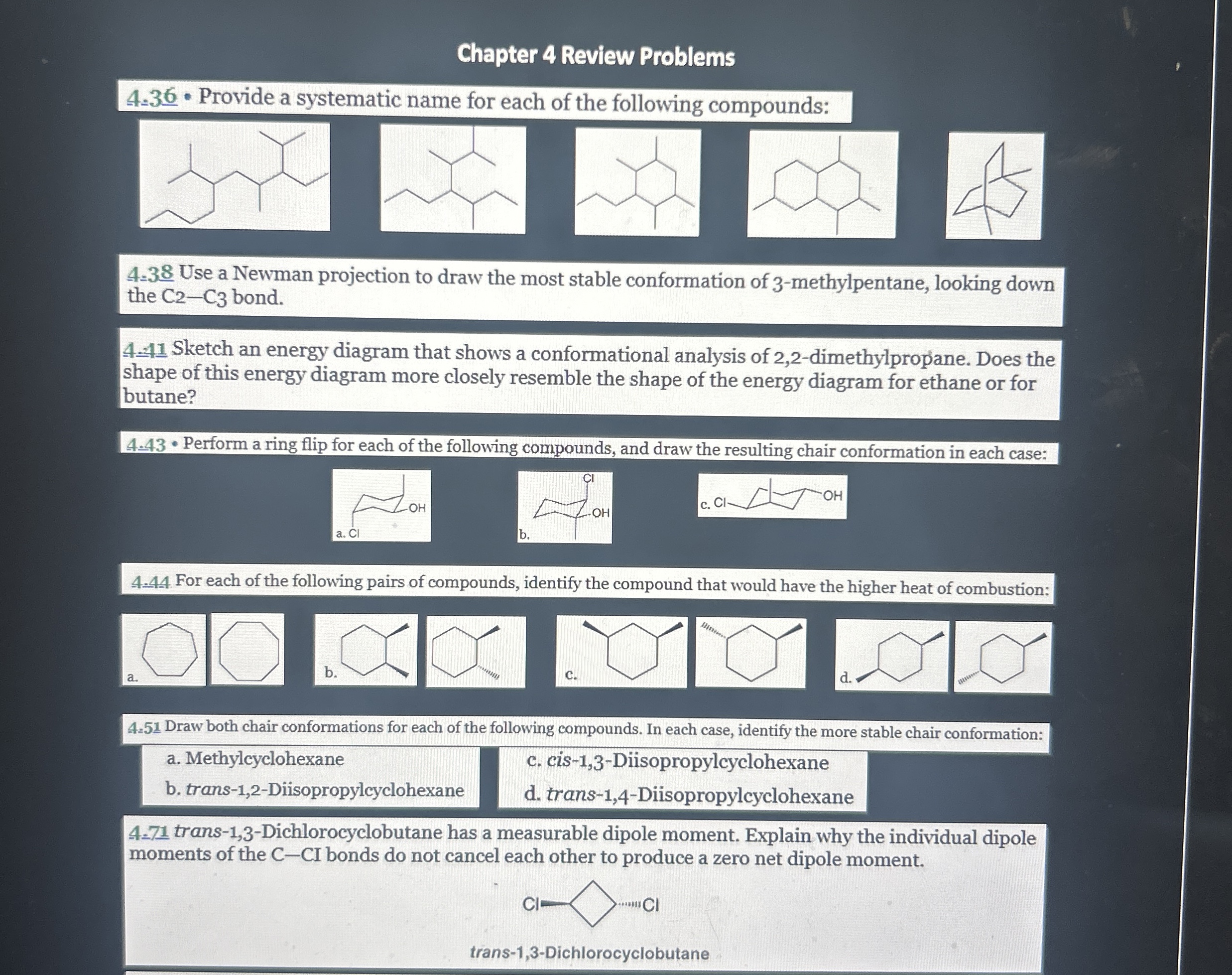 Solved Chapter 4 Review Problems4.36 * Provide a | Chegg.com Solved Chapter 4 Review Problems4.36 * Provide a | Chegg.com