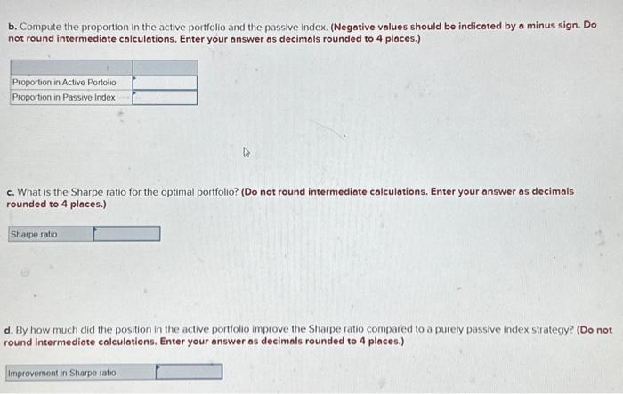 a. Calculate expected excess returns, alpha values, | Chegg.com