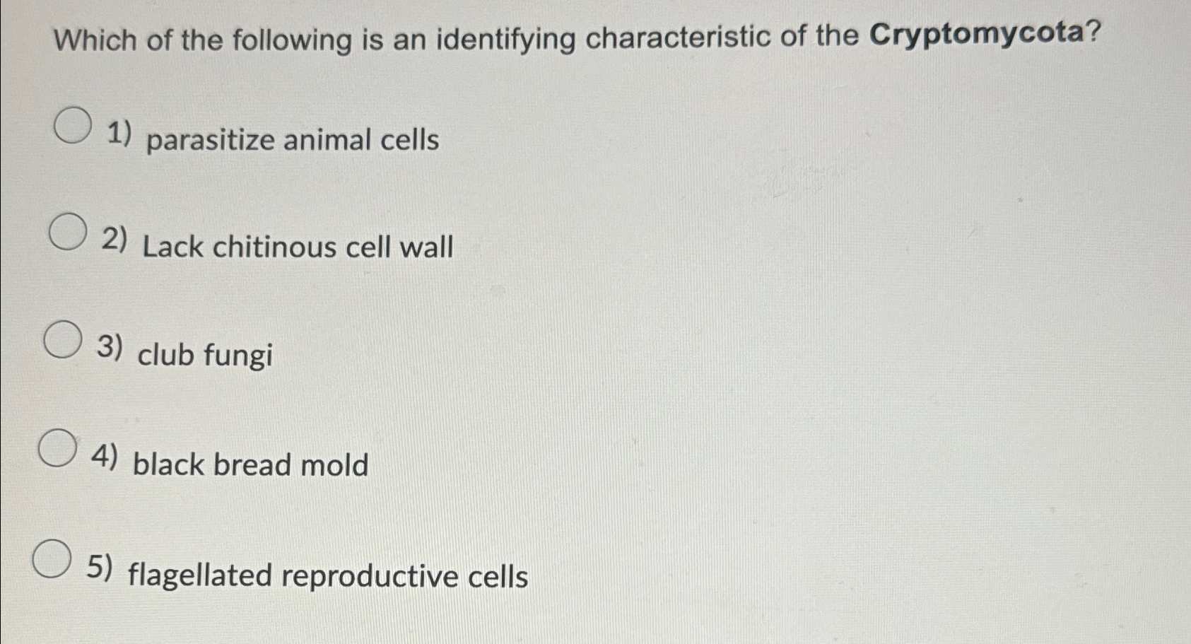 Solved Which of the following is an identifying | Chegg.com