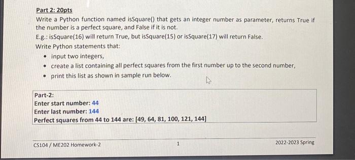 Solved Part 2: 20pts Write a Python function named | Chegg.com