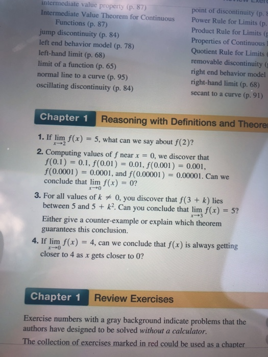 Solved intermediate value property (p. 87) Intermediate | Chegg.com