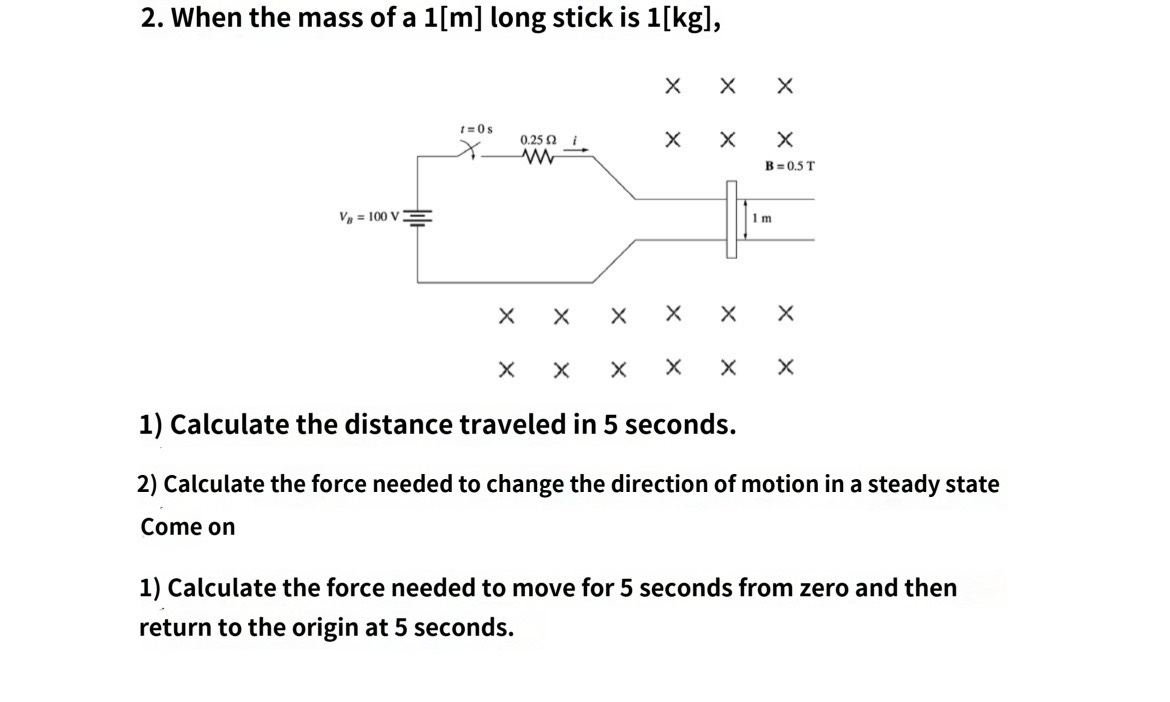 Solved When the mass of a 1[m] ﻿long stick is | Chegg.com