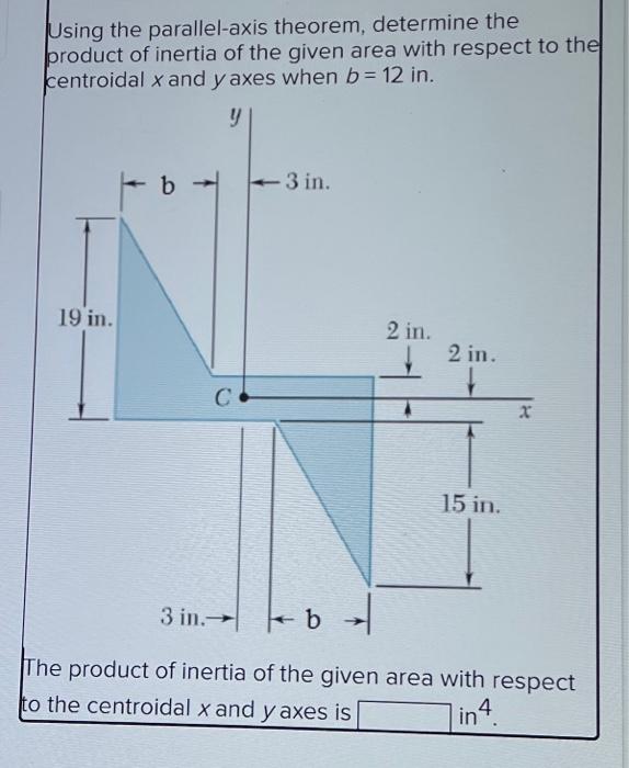 Solved Using the parallel-axis theorem, determine the | Chegg.com