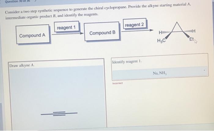 Solved Question 30 of 36 Consider a two step synthetic | Chegg.com Solved Question 30 of 36 Consider a two step synthetic | Chegg.com