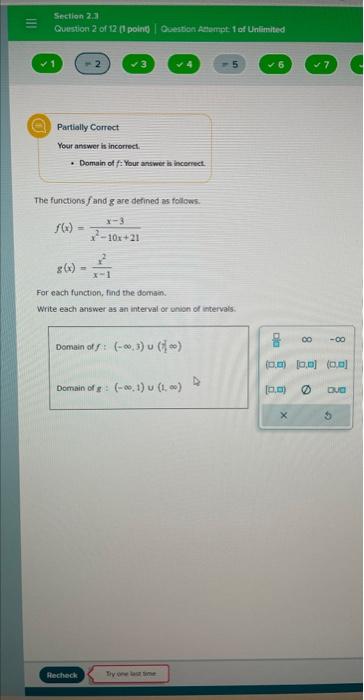 Solved Partially Correct Year answer is incorrect. - Domain | Chegg.com