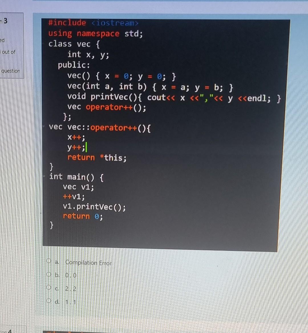 Solved 3 ed out of question #include using namespace std; | Chegg.com