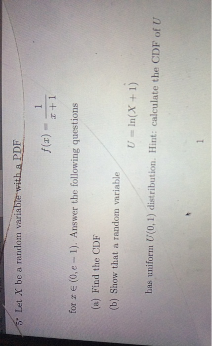 Solved 31 9 Let The Random Variable X Have The Pdf Fx 
